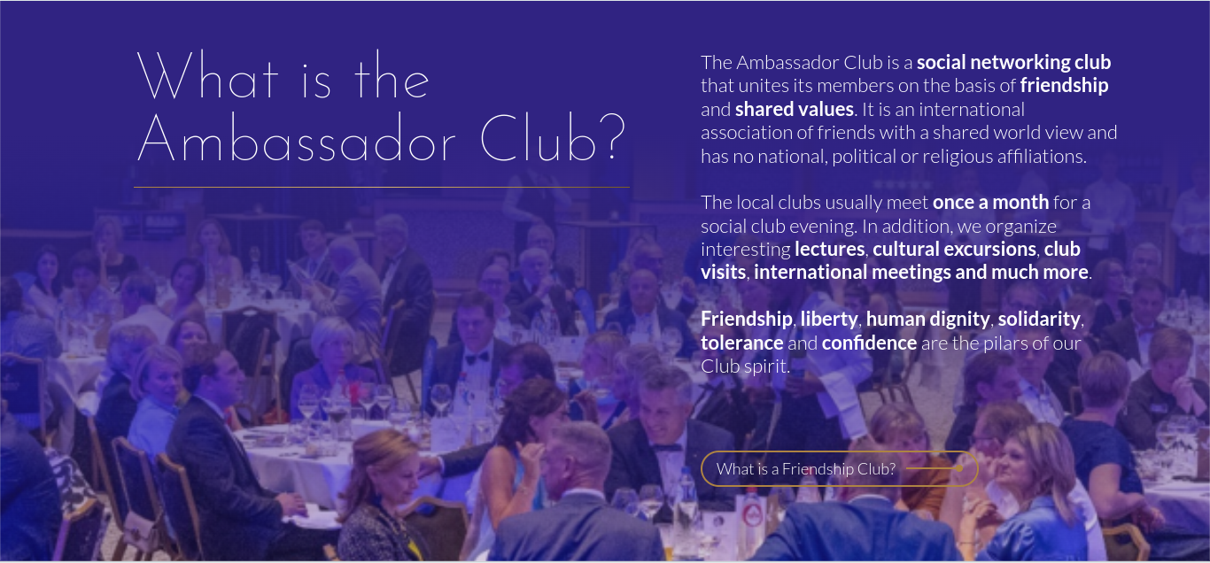 De internationale A-website - Ambassador Club België